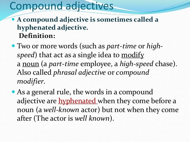 Adjectives