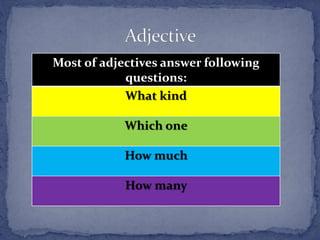 Adjectives | PPTX