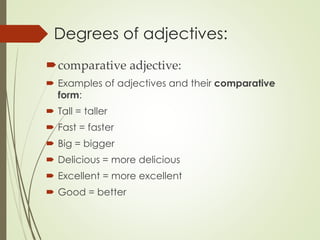 Adjectives | PPTX | Style & Fashion