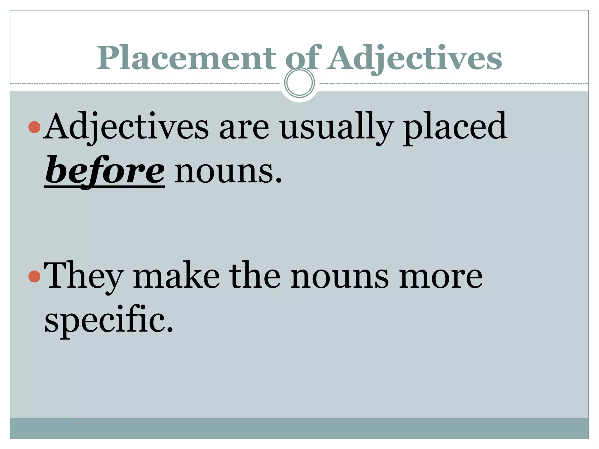 ADJECTIVES Lesson for Grade 2 students | PPTX