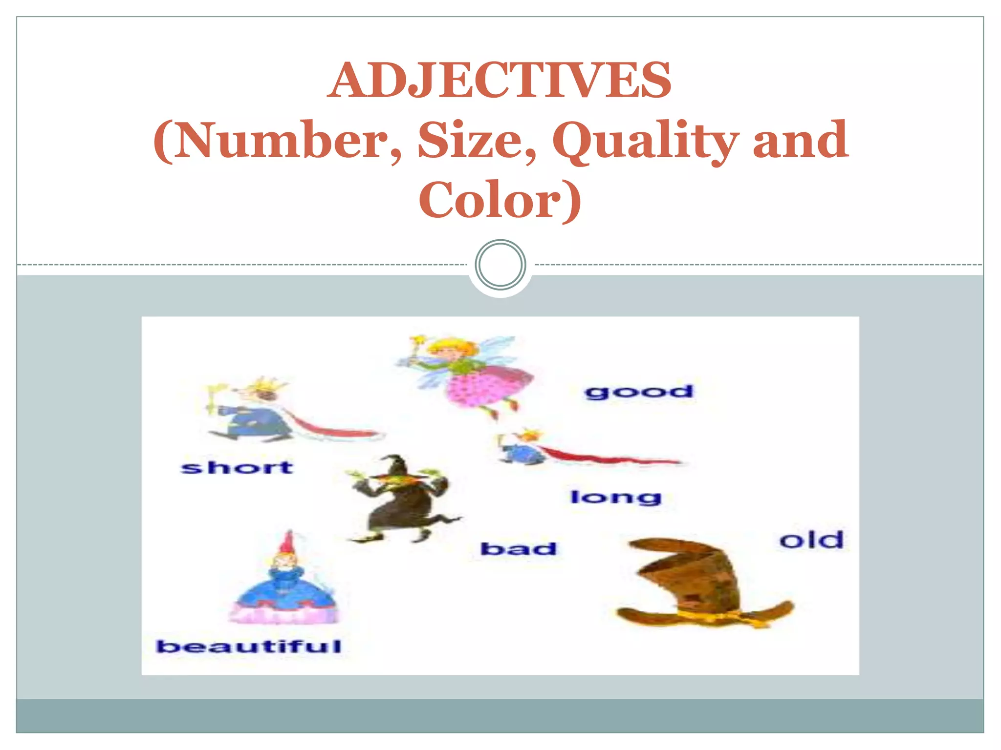 ADJECTIVES Lesson for Grade 2 students | PPTX