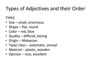 Adjectives | PPT