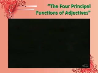 Adjectives | PPTX