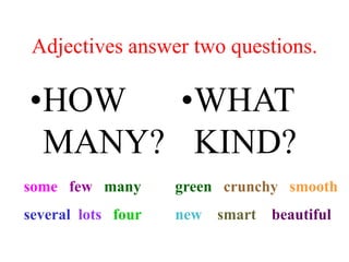 Adjectives | PPTX