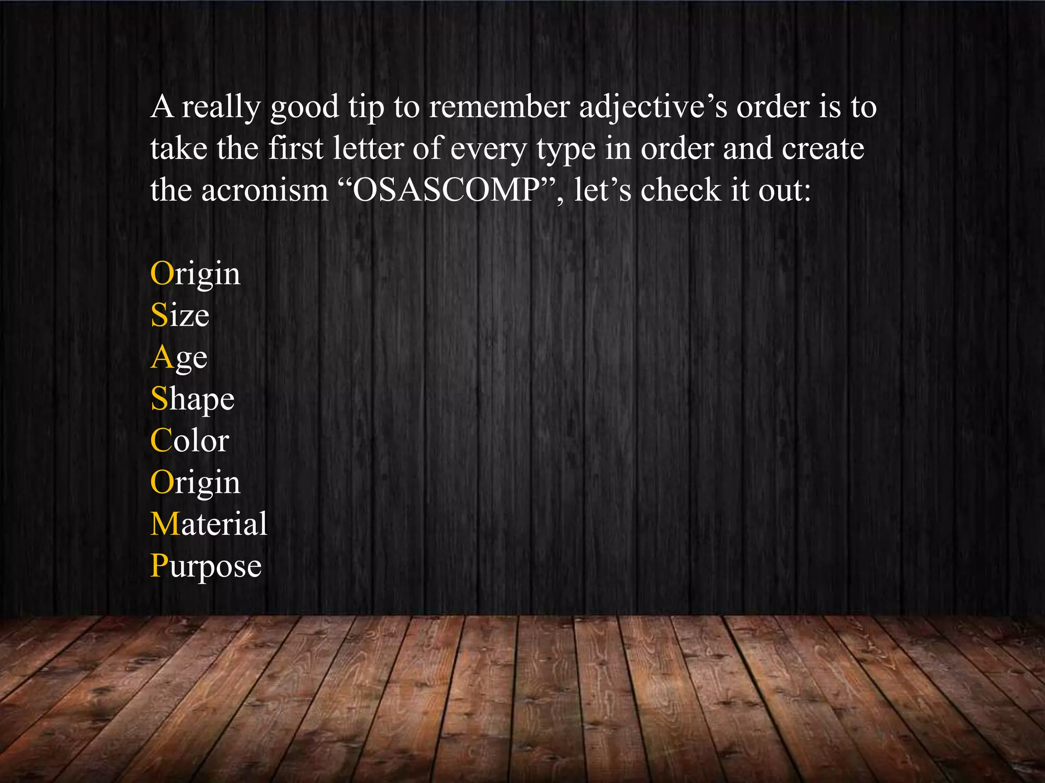 Adjectives | PPTX