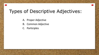 ADJECTIVES | PPTX