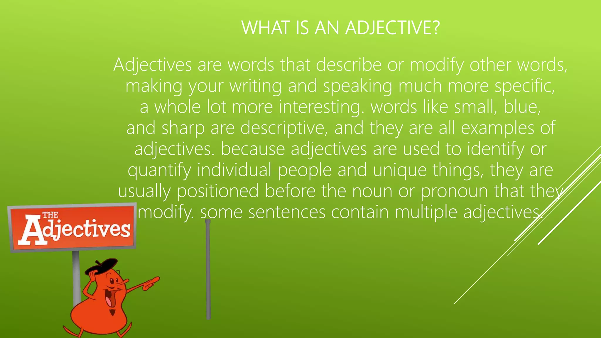 Adjectives | PPTX
