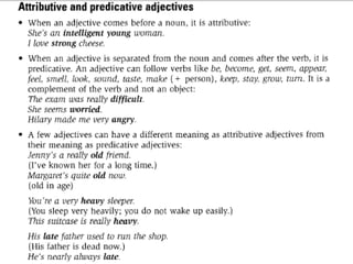 Adjectives (Functions, kinds, and usage) | PPT