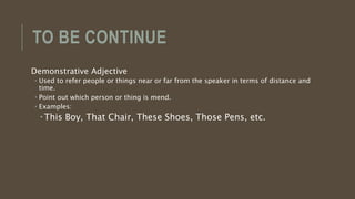 Adjectives | PPTX