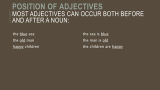 Adjectives | PPTX