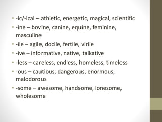 Adjectives | PPTX