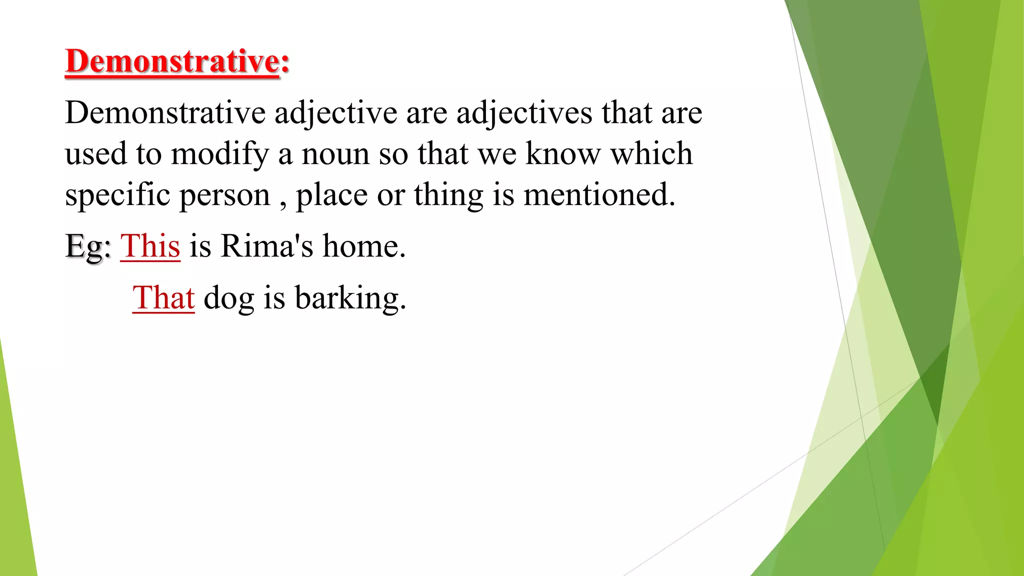 Adjectives | PPTX