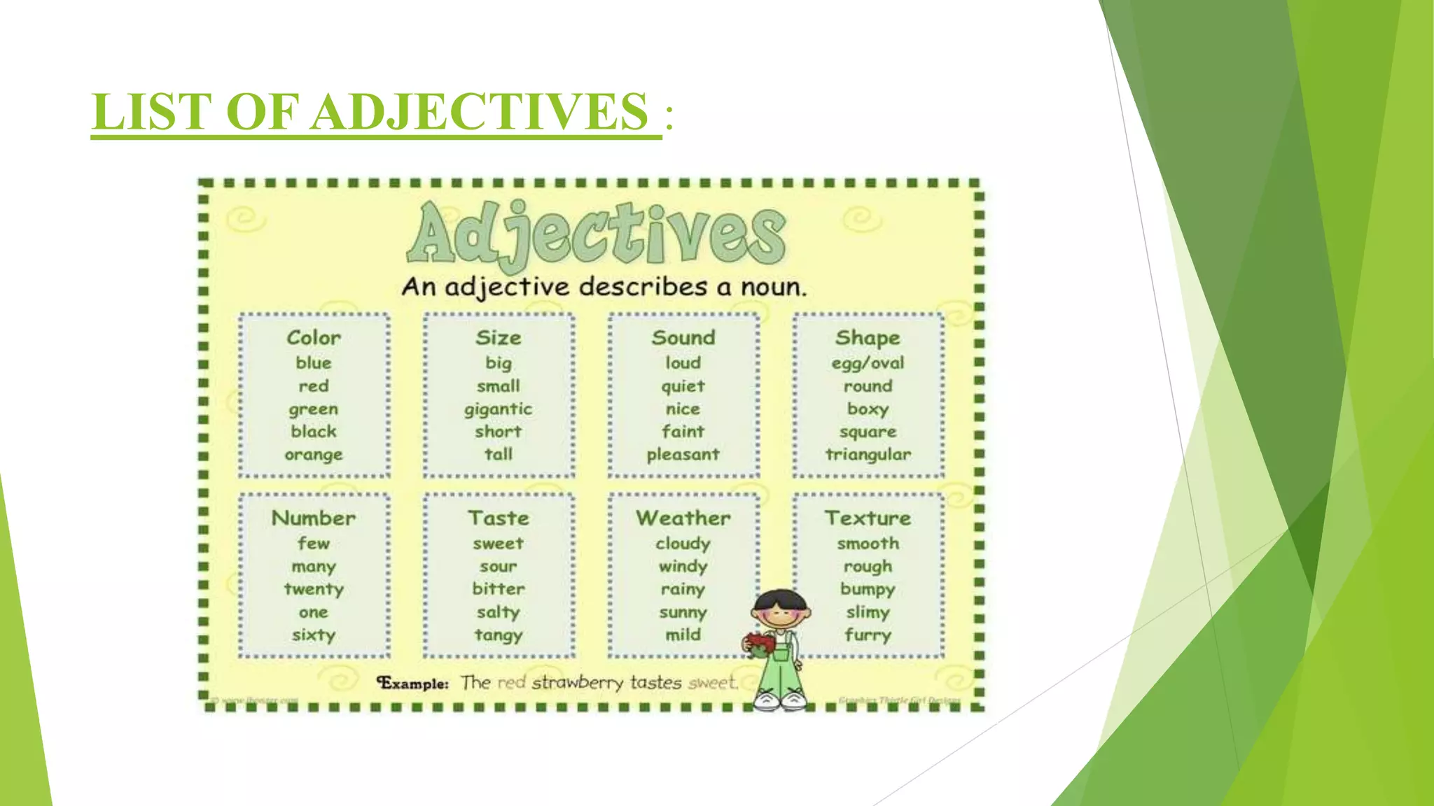 Adjectives | PPTX