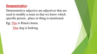 Adjectives | PPTX