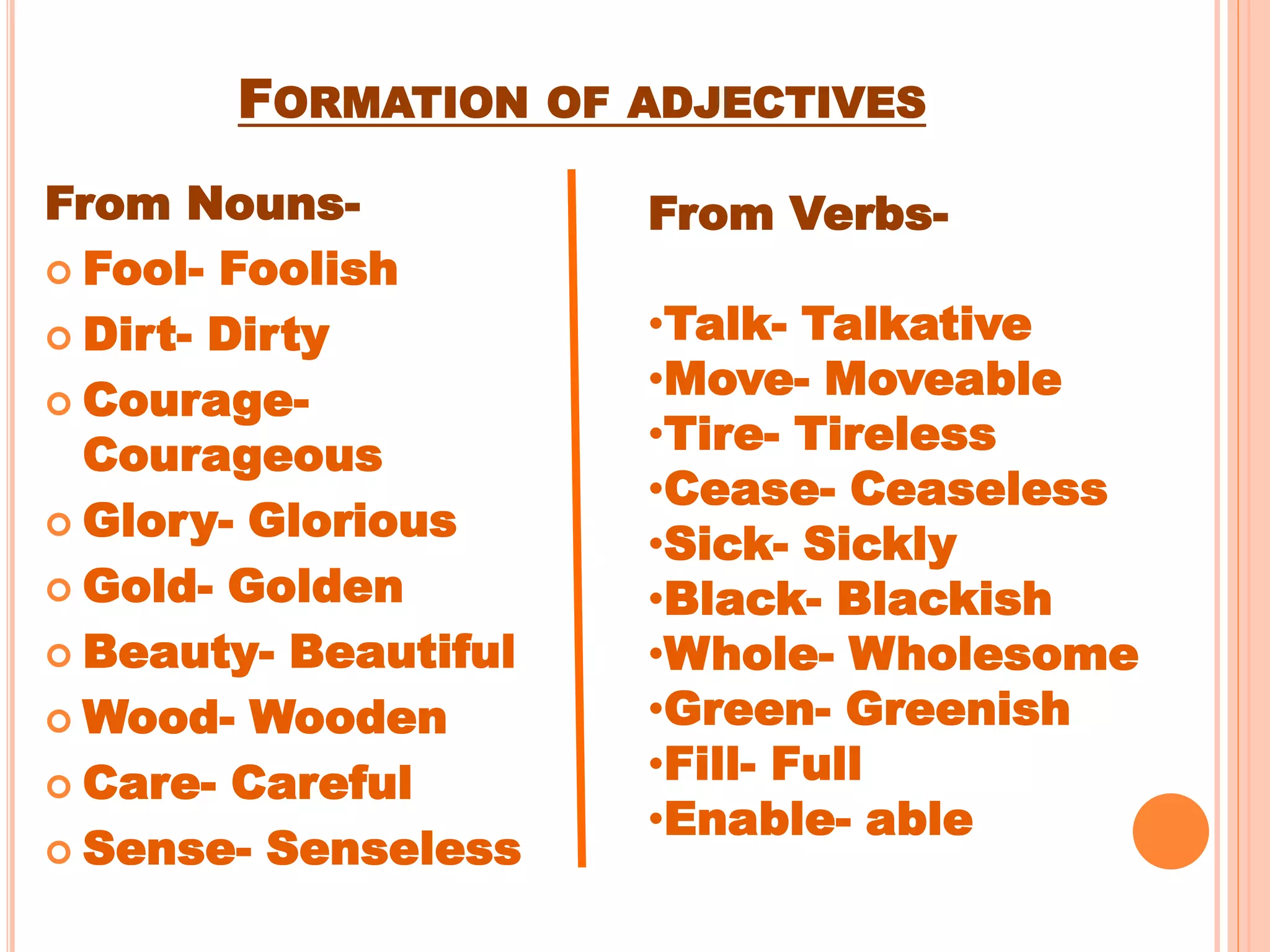 Adjectives :Kinds of Adjectives | PPTX