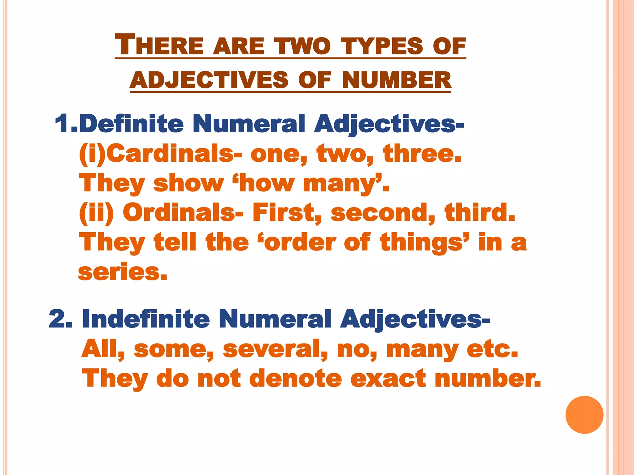 Adjectives :Kinds of Adjectives | PPTX
