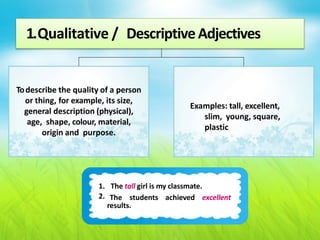 Adjectives | PPTX
