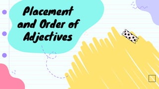 Adjectives | PPTX