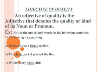 Adjectives | PPTX