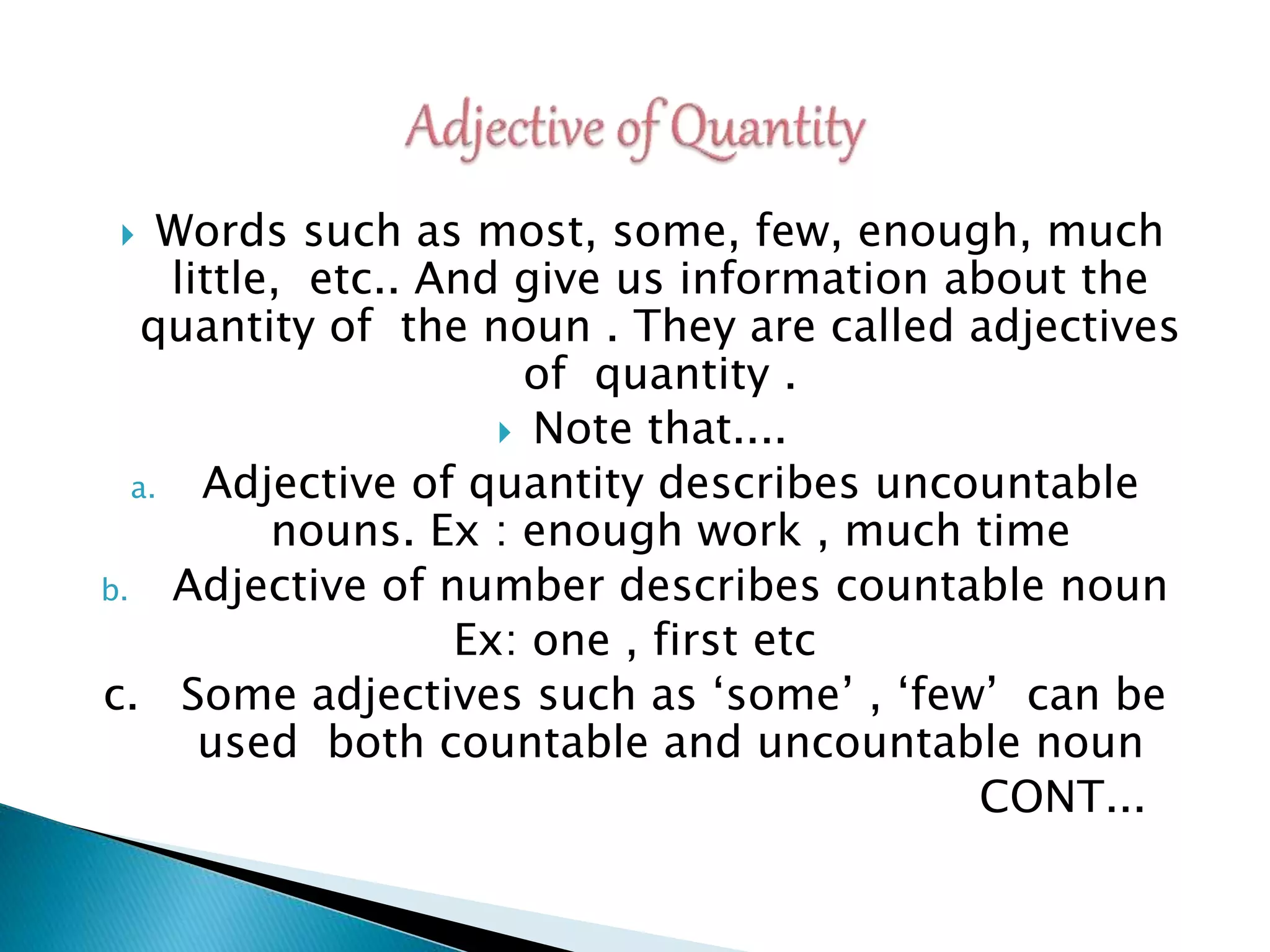 Adjectives | PPTX