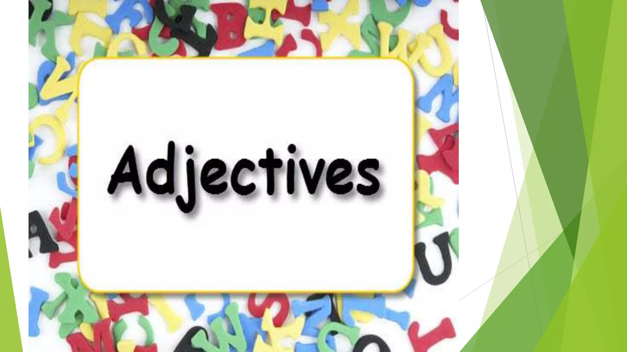 Adjectives | PPT