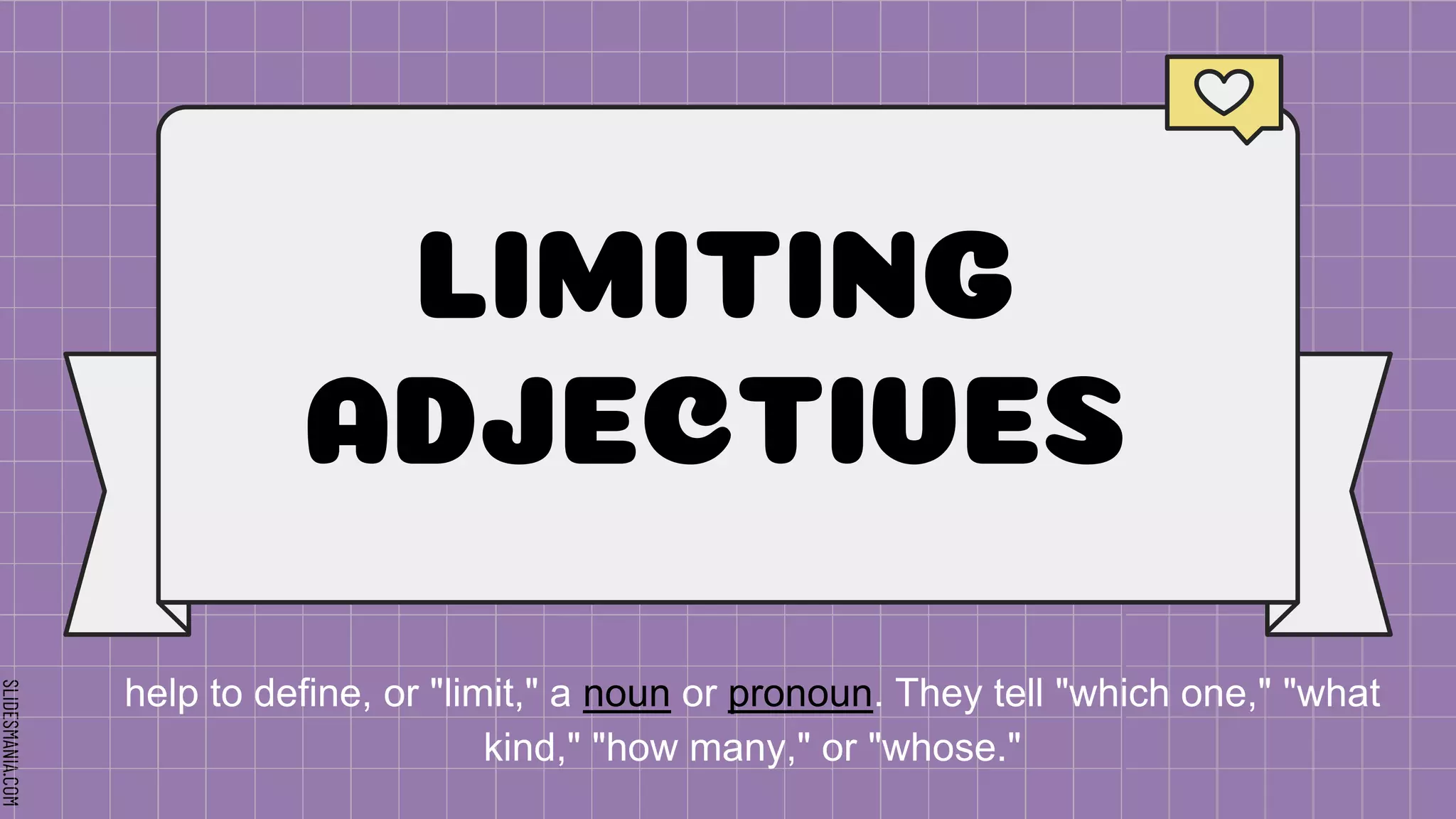 Descriptive and Limiting Adjectives | PPTX