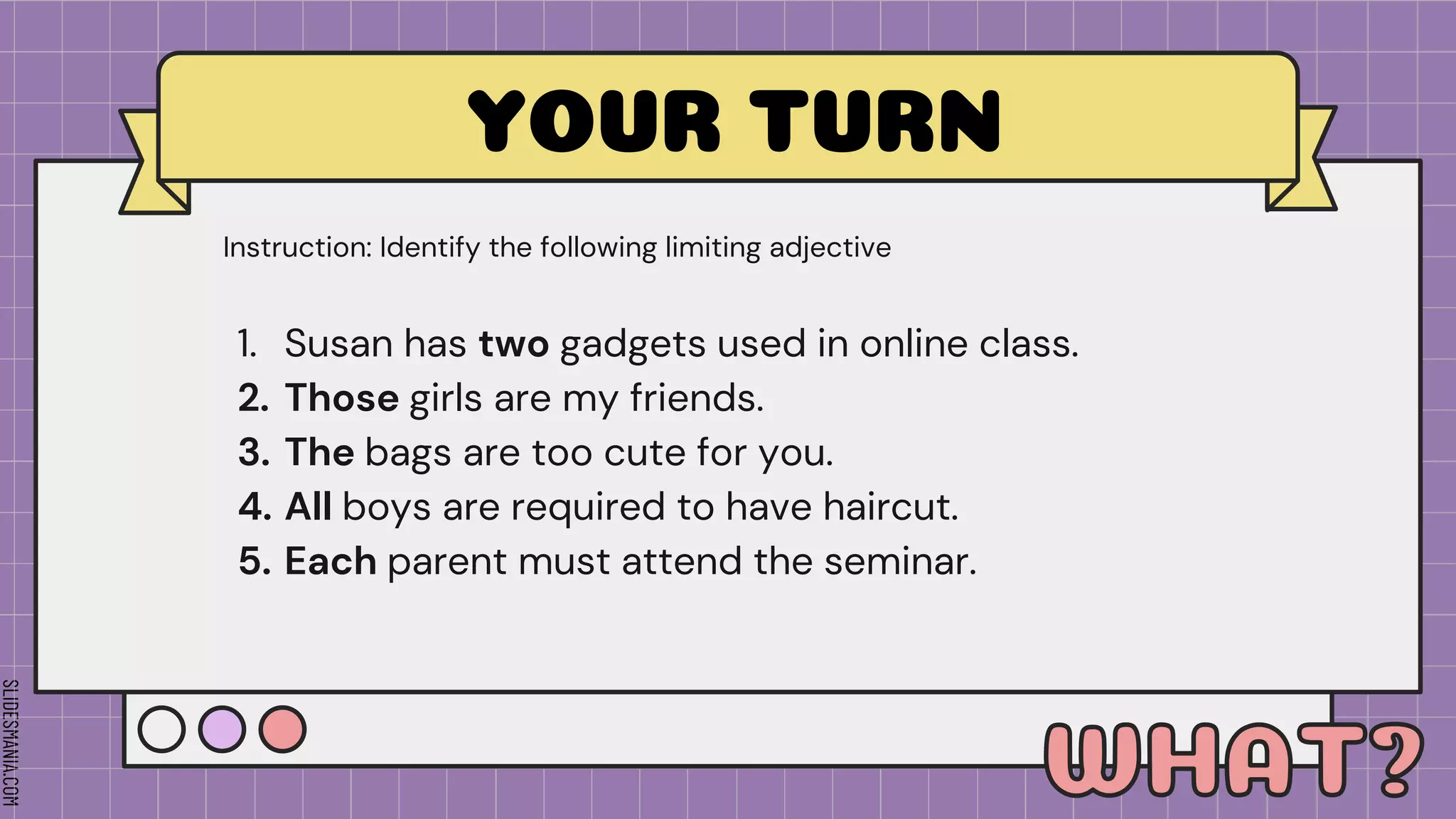 Descriptive and Limiting Adjectives | PPTX