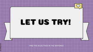 Descriptive and Limiting Adjectives | PPTX