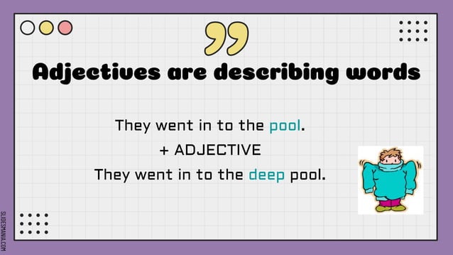 Descriptive and Limiting Adjectives | PPTX | Internet for Beginners ...