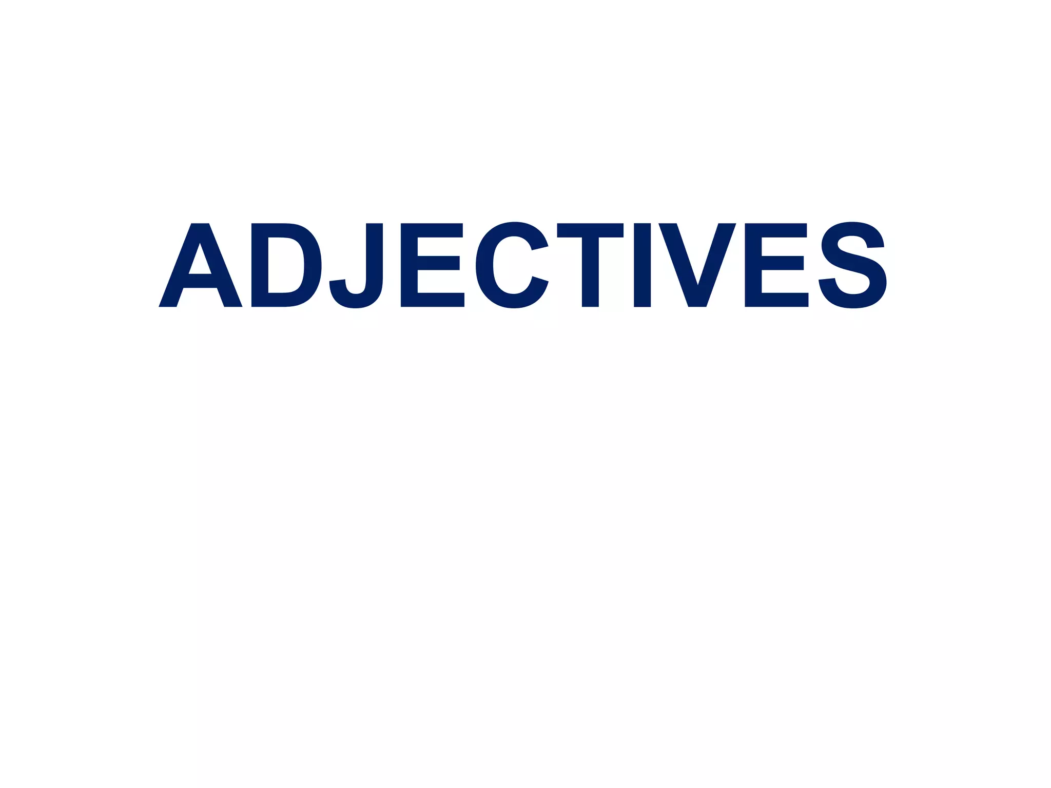 adjectives.ppt