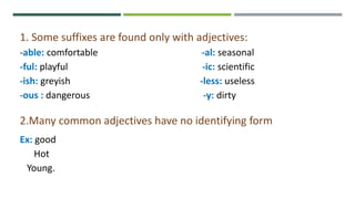 Adjectives. | PPTX