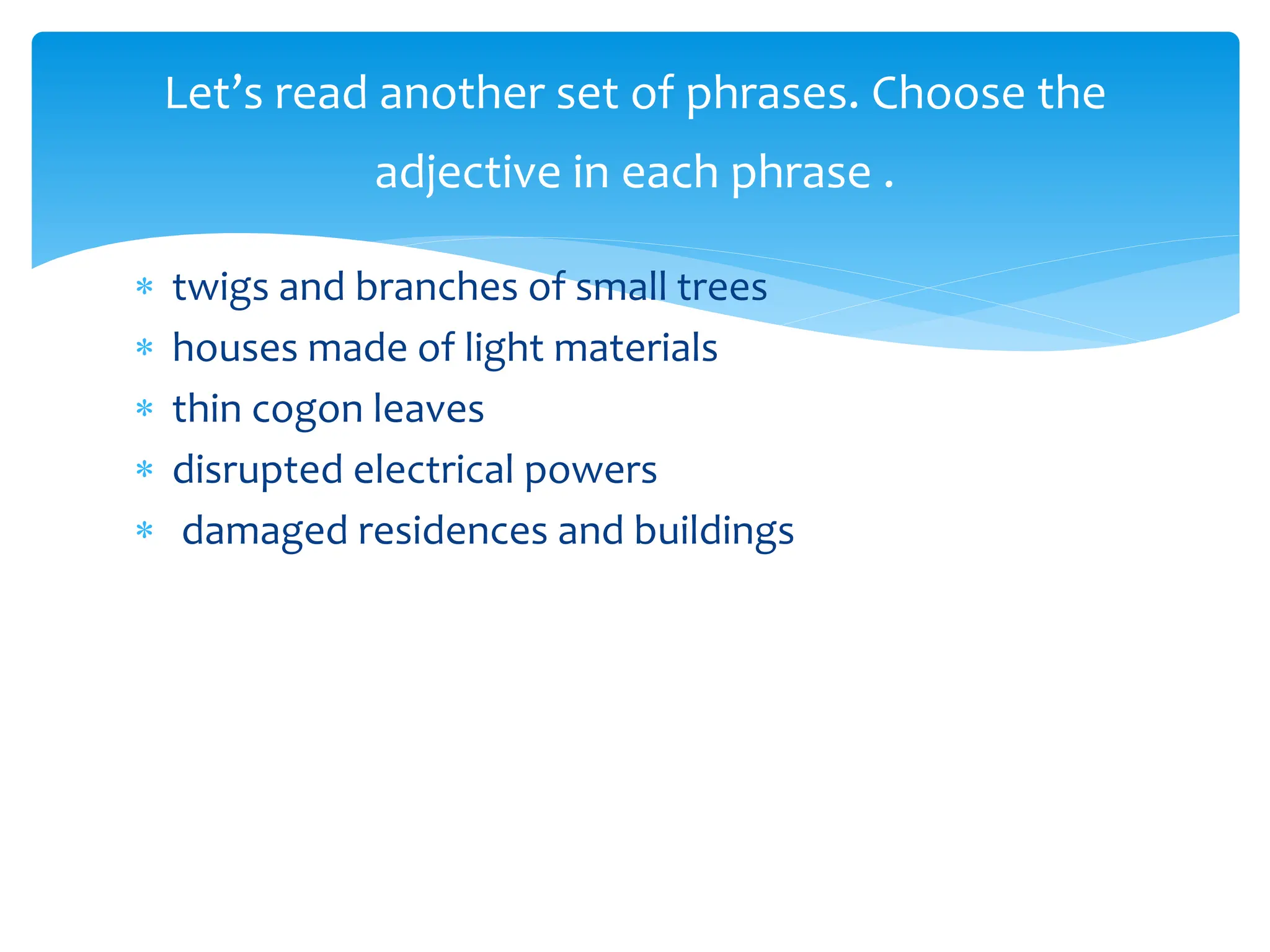 Adjectives PARTS OF SPEECH ADJECTIVES .pptx