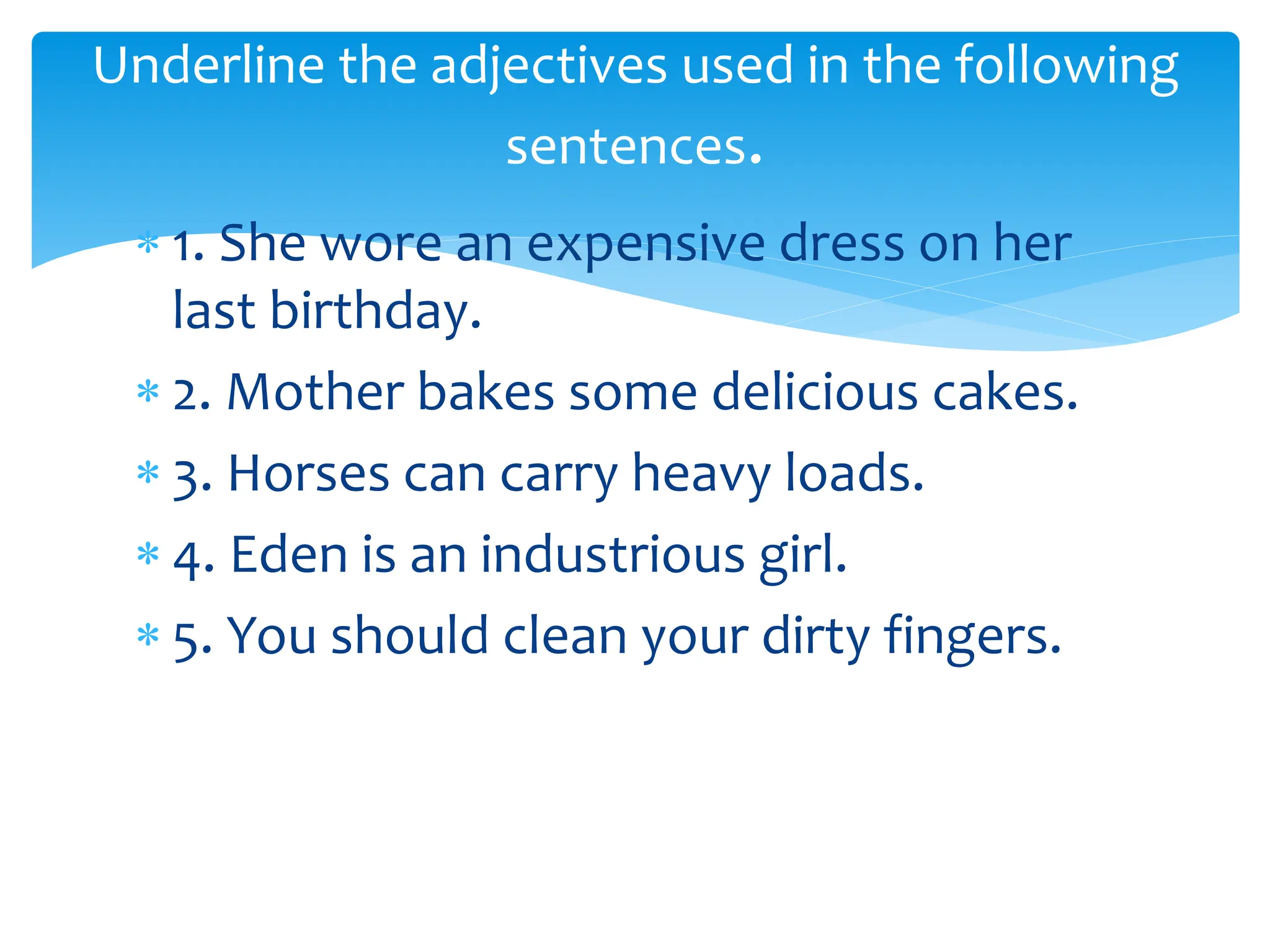 Adjectives PARTS OF SPEECH ADJECTIVES .pptx
