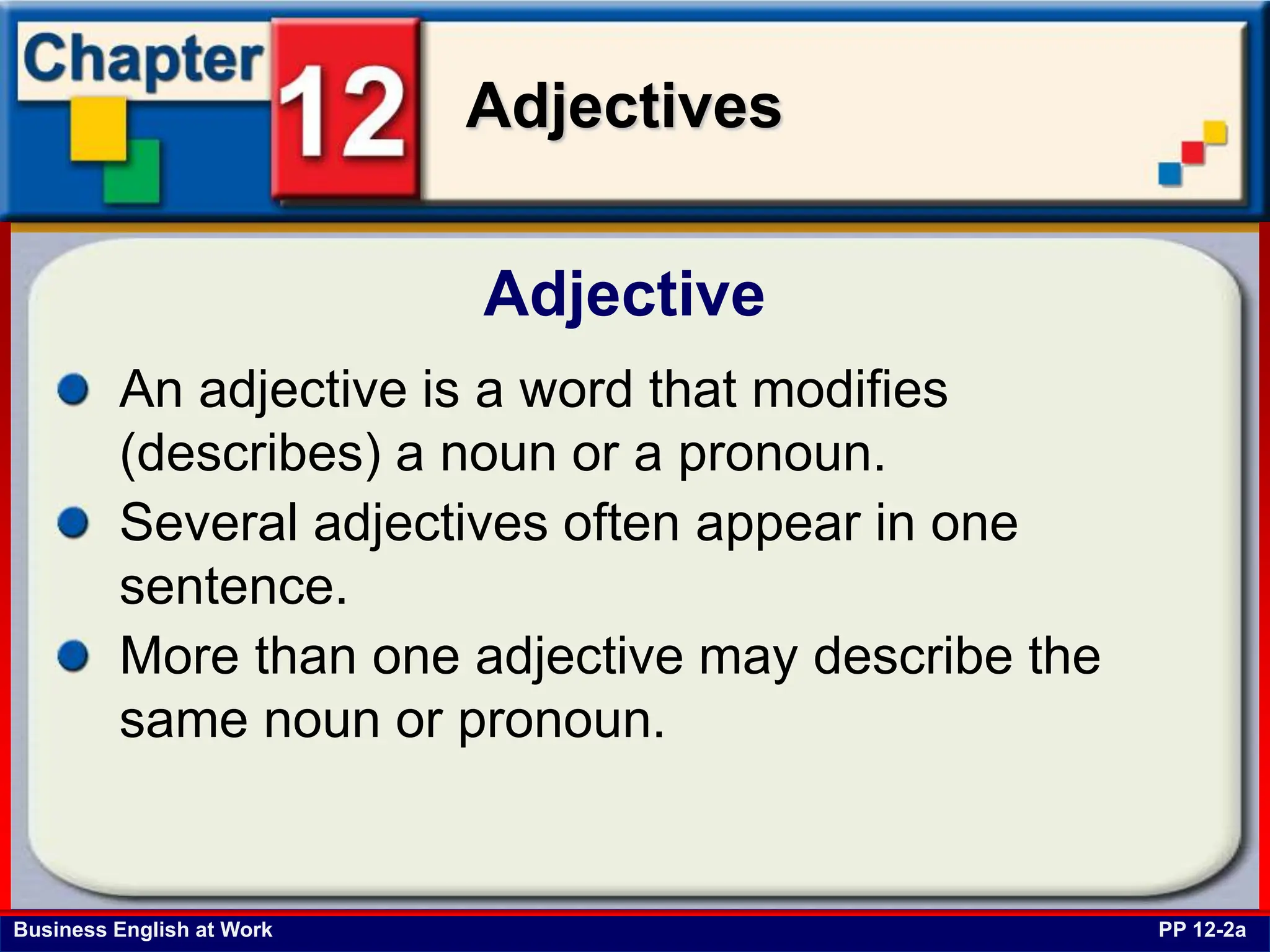adjectives and types of adjectives english 8.ppt