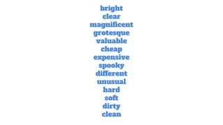 Learn English with these Types of Adjectives | PPT