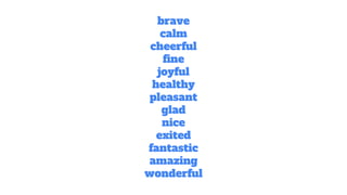 Learn English with these Types of Adjectives | PPT