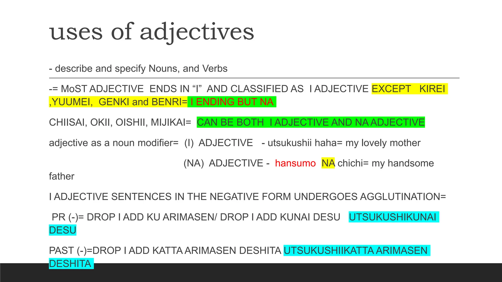 Adjectives and Adverbs - College English | PPT