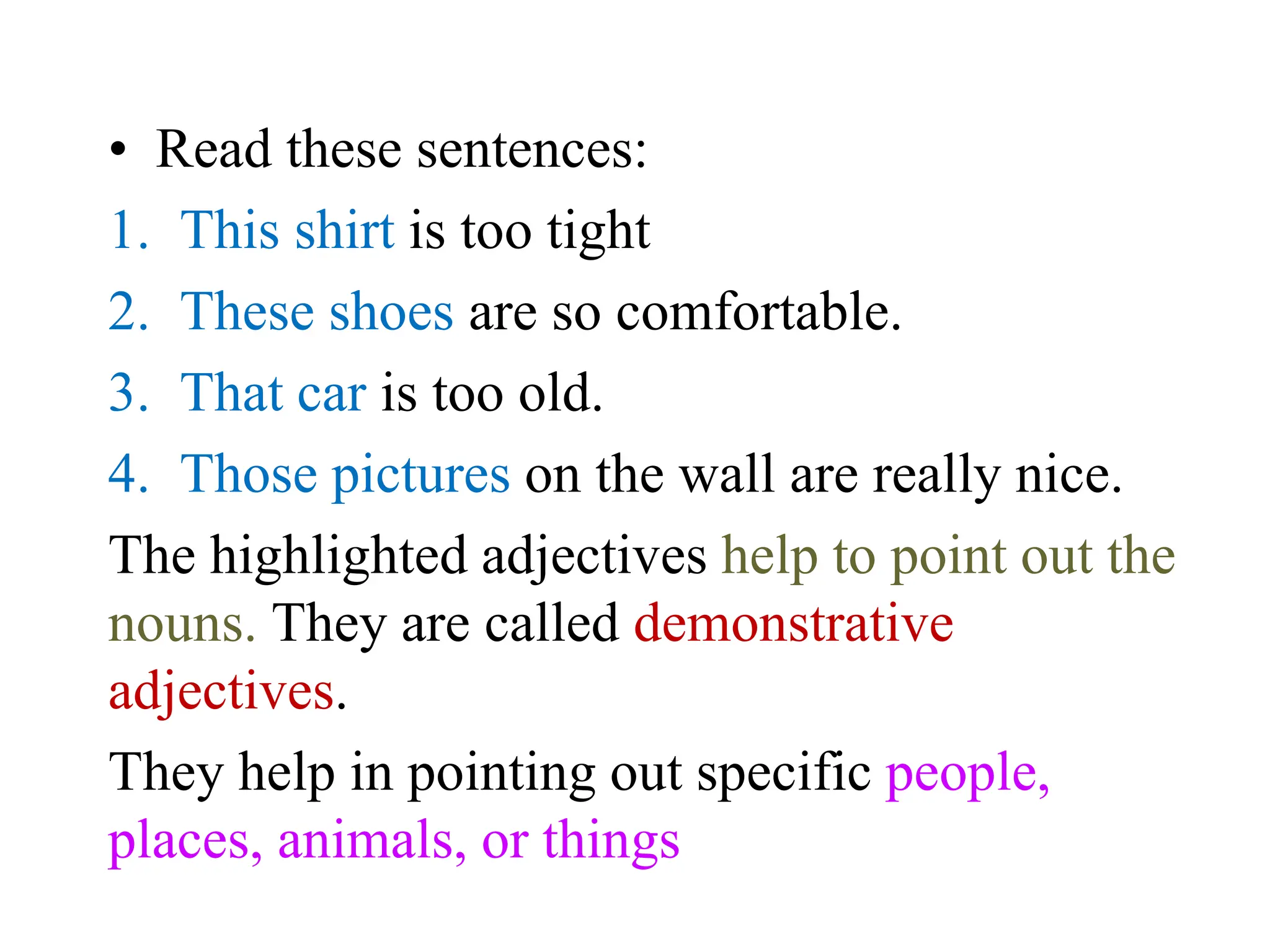 adjectives.ppt for class 1 to 6, grammar | PPT