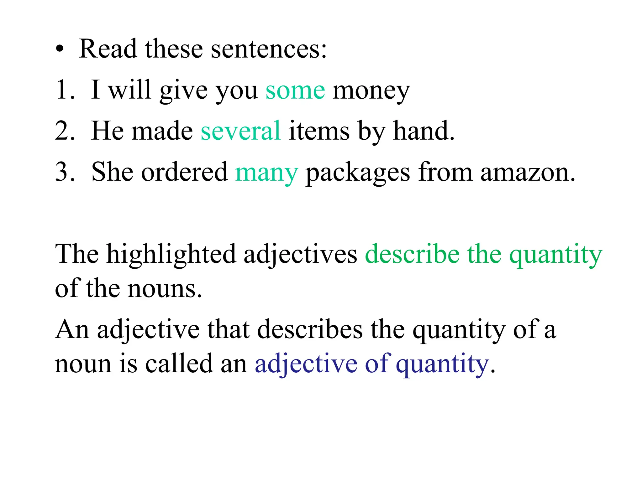 adjectives.ppt for class 1 to 6, grammar | PPT