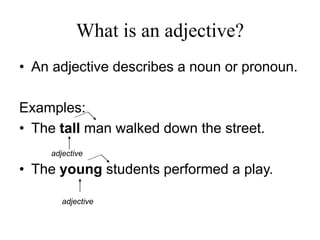 identifying adjectives for english grade 3 | PPT