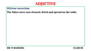 SSC 2024 ENGLISH LANGUAGE - ADJECTIVES 15 MCQS | PPT