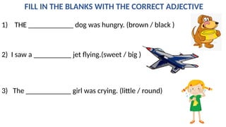 Grade 1 English - Grammar Adjectives.pptx