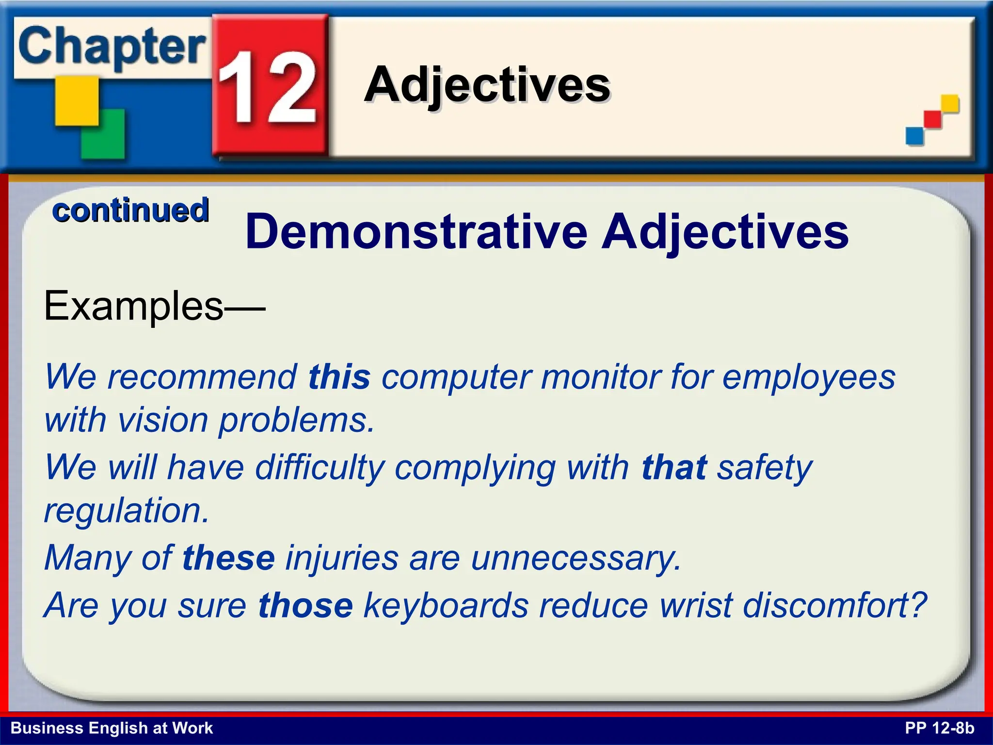 adjectives.ppt Grammar lesson beneficial | PPT