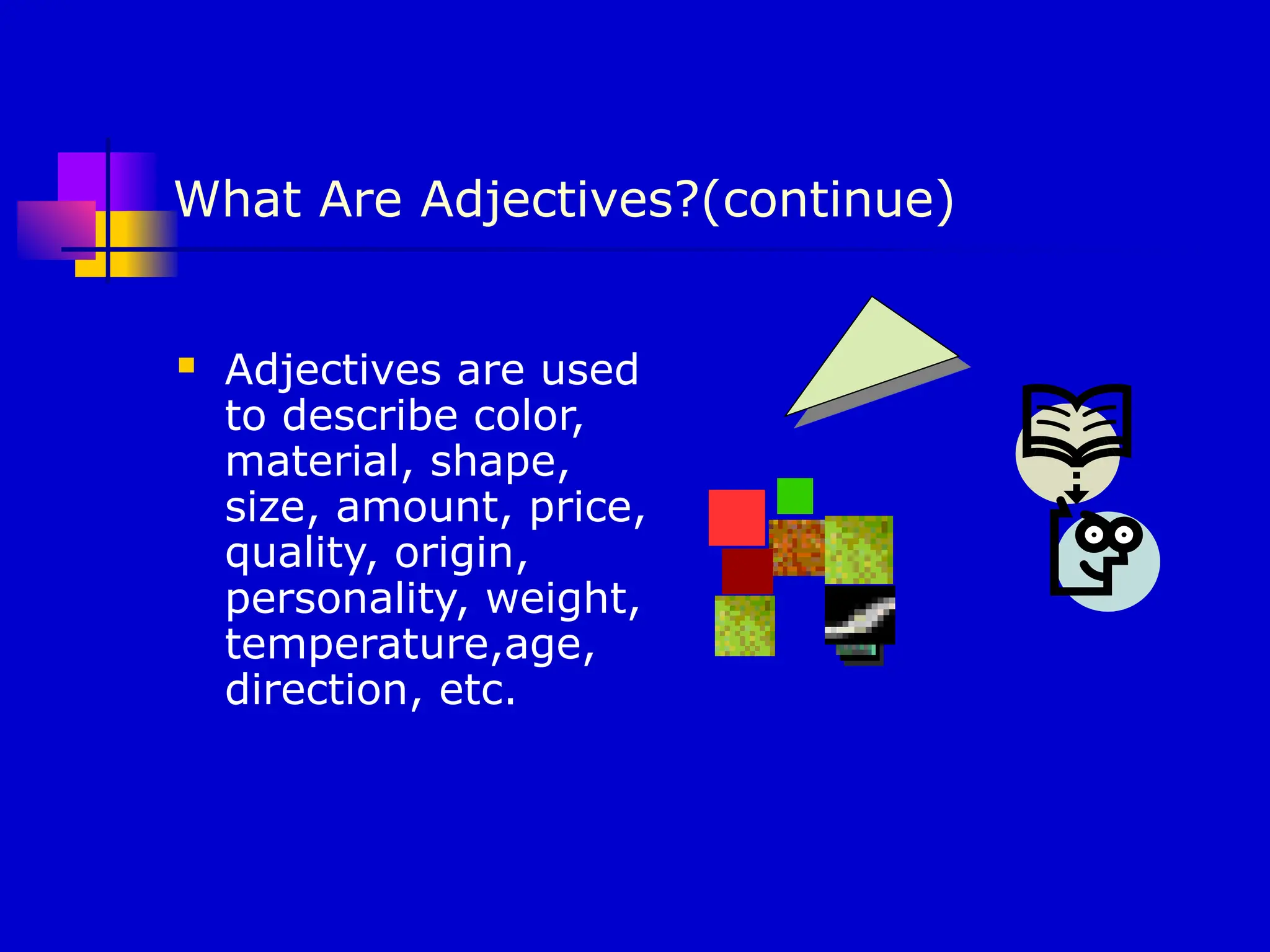 adjectives definition and examples.ppttttttttttttttttttttttttttt | PPT