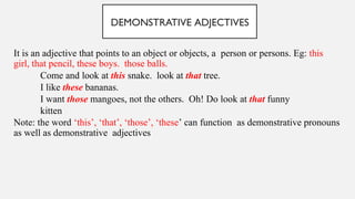 Adjectives for begineers and learn fundamental | PPT