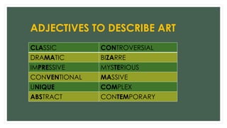 ADJECTIVES explicación en ingles sobre el tema | PPT