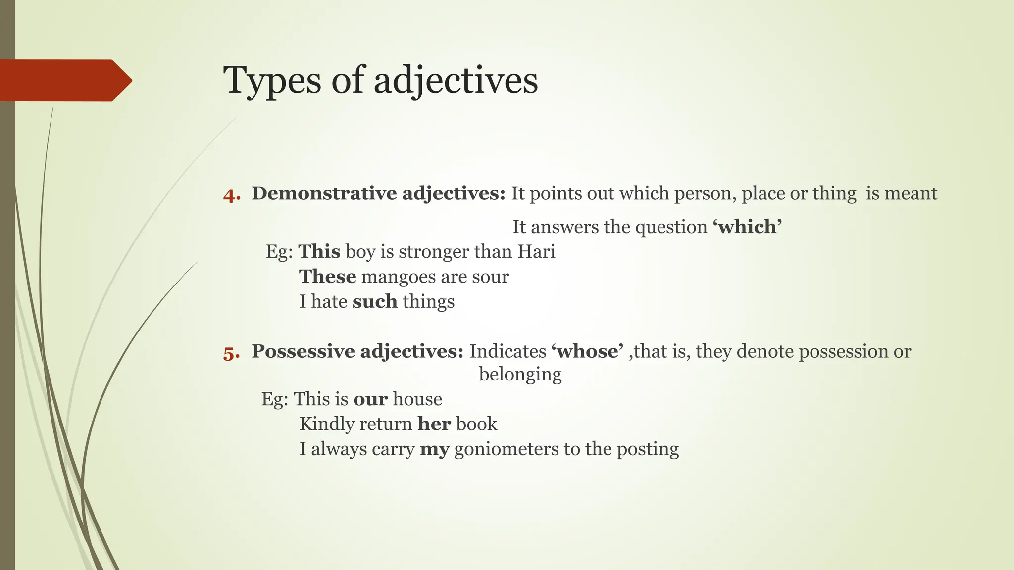 An introduction to Adjectives, small PPT covering the basics | PDF