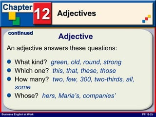 adjectives Power Point Presentation for elementary | PPT