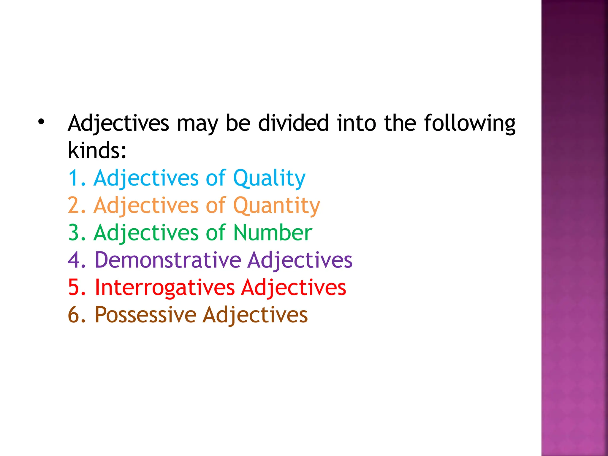 ADJECTIVES. FOR GRADE 2- 6 IMPORTANT FOR STUDENTS | PPTX