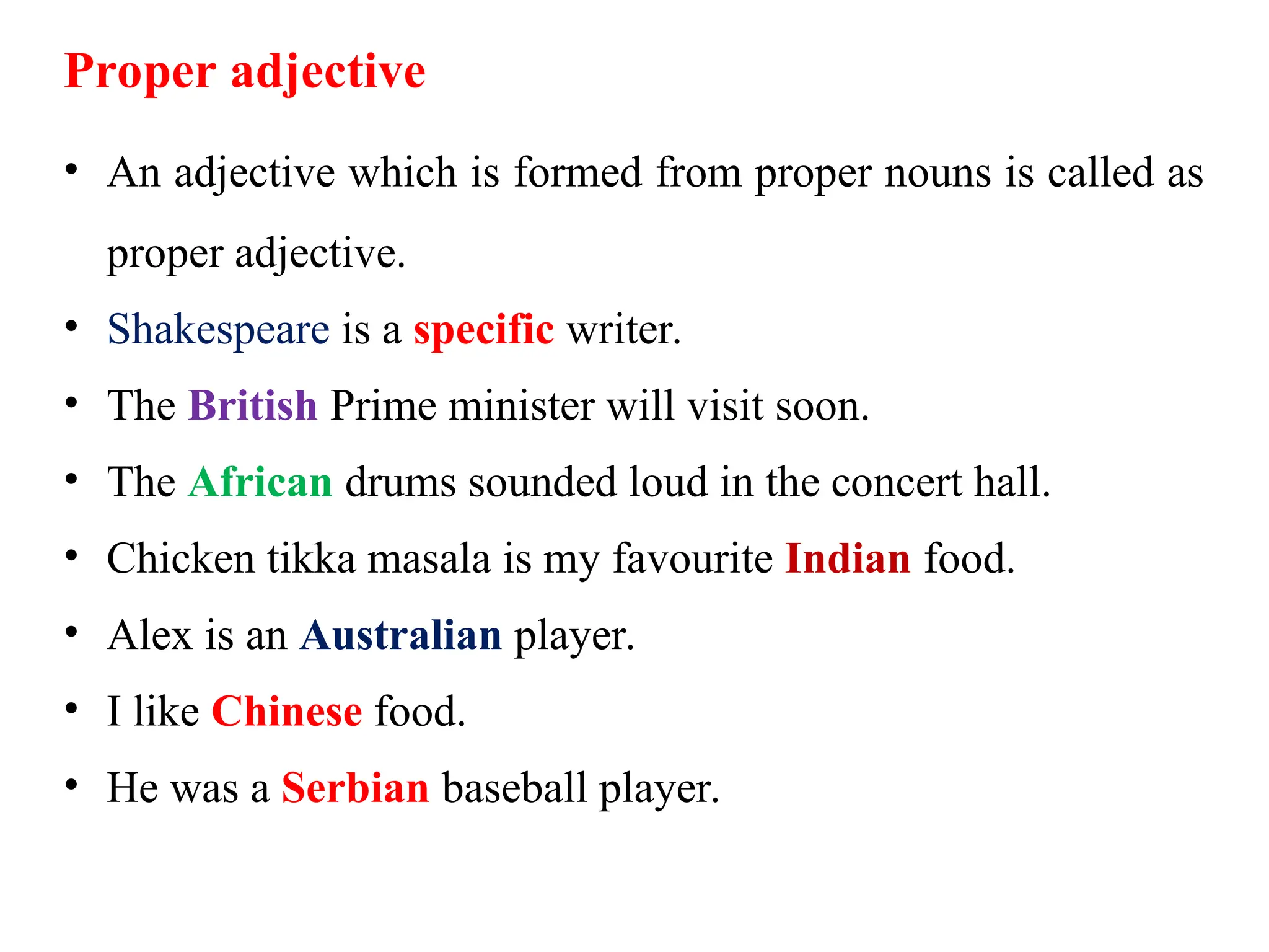 adjectives.ppt Spoken english with example | PPT